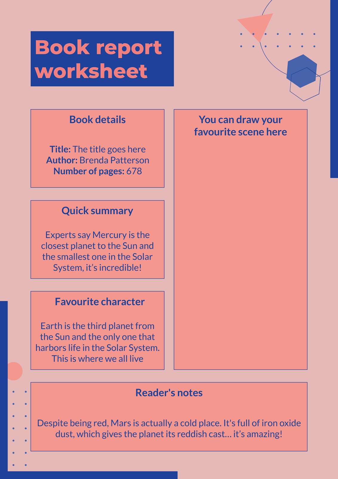 Book Report Worksheets | Google Slides & PowerPoint