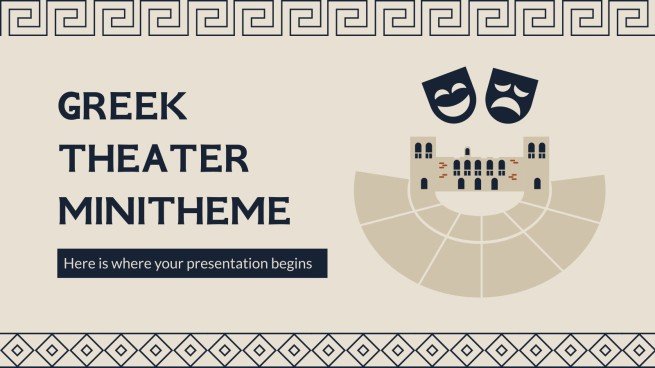 Free Greek-themed Google Slides and PowerPoint templates