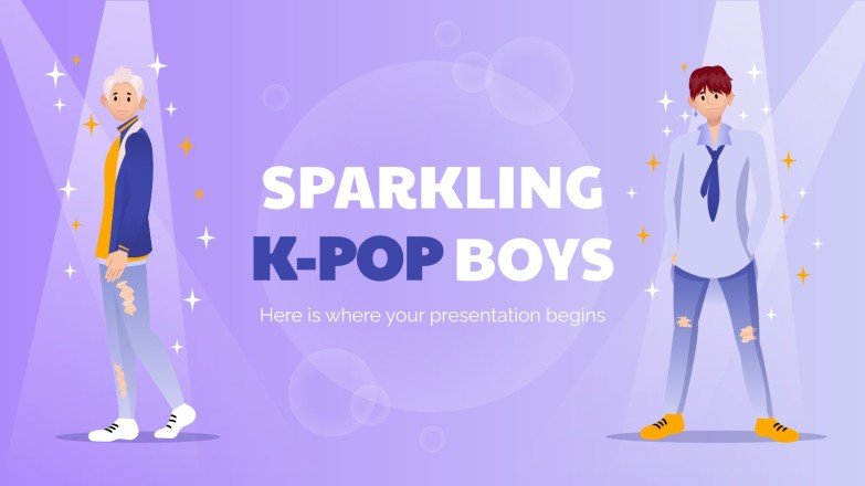 Free K-pop templates for Google Slides and PowerPoint