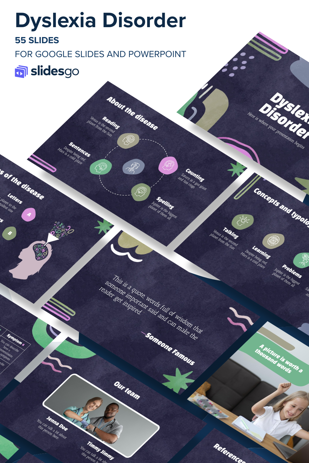 Dyslexia Disorder | Google Slides & PowerPoint template