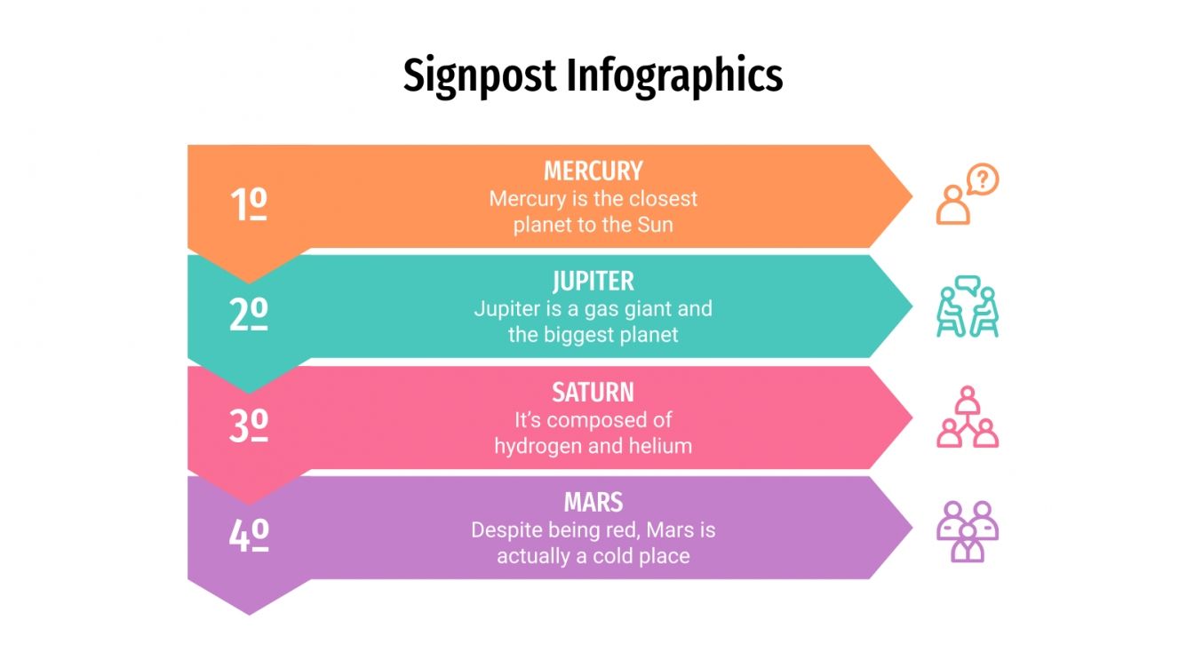 Free Signpost Infographics for Google Slides and PPT