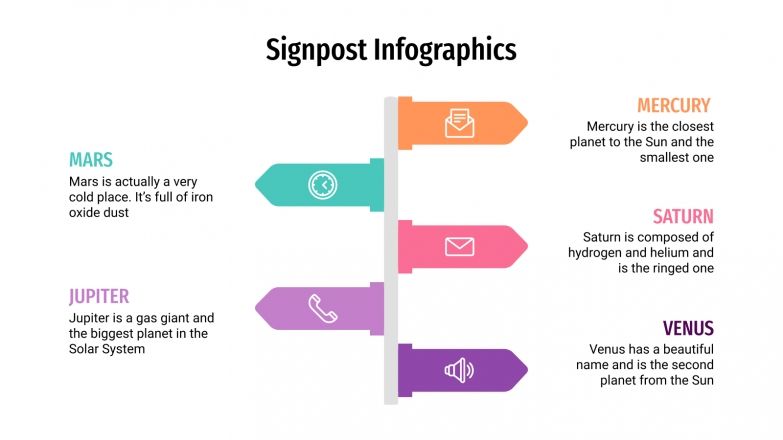 Free Signpost Infographics for Google Slides and PPT