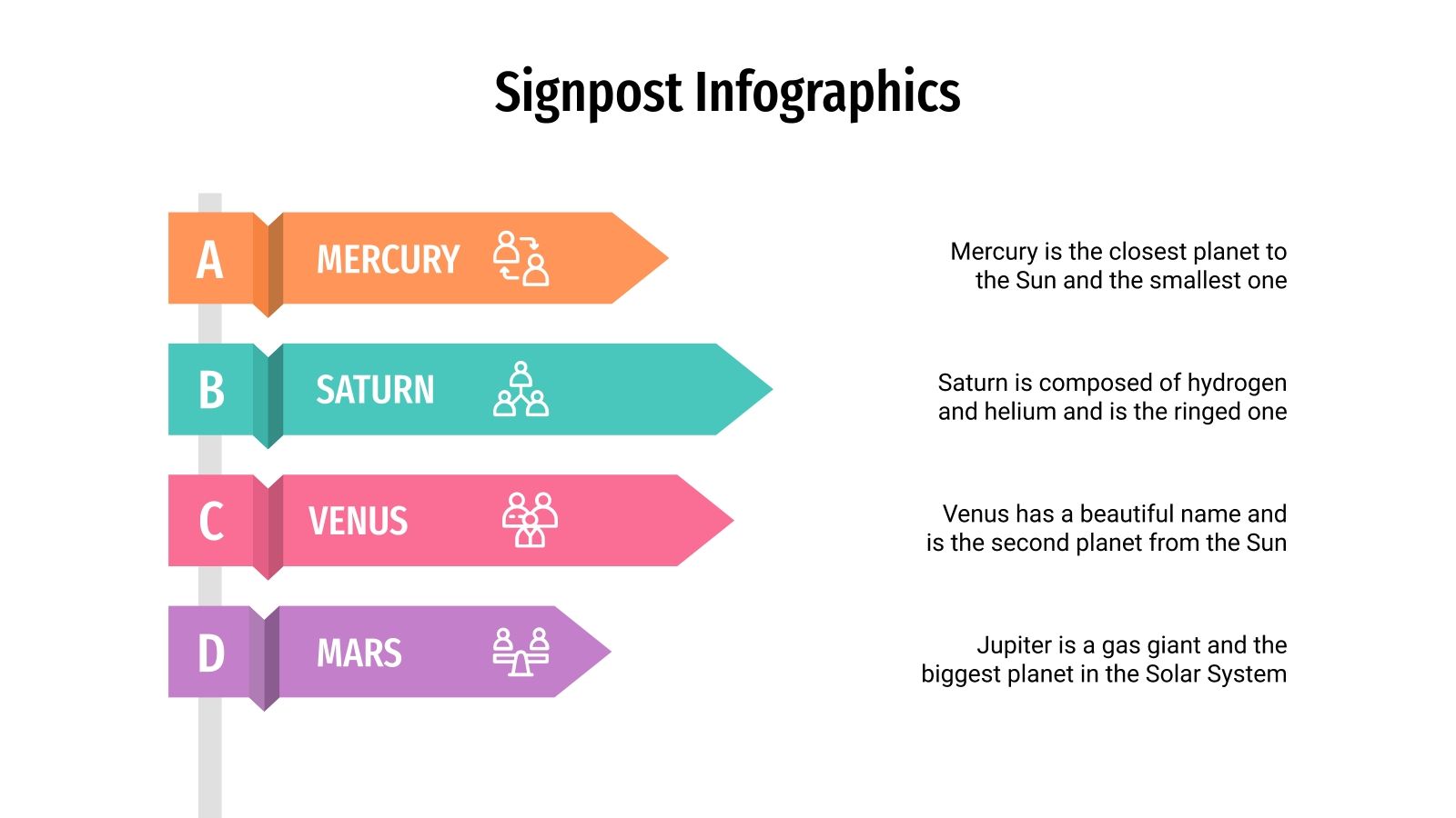 Free Signpost Infographics for Google Slides and PPT