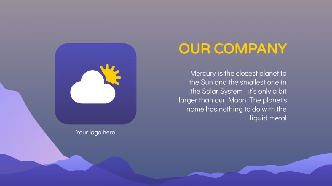 Weather App Pitch Deck Google Slides & PowerPoint template