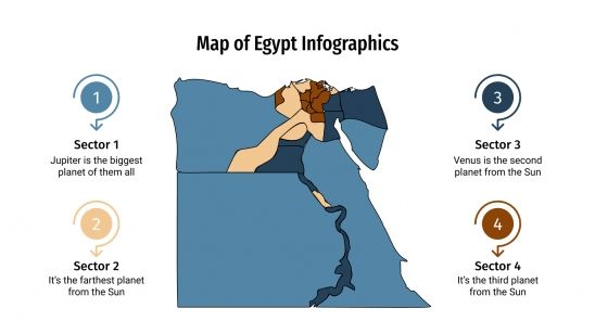 Map of Egypt Infographics for Google Slides & PowerPoint
