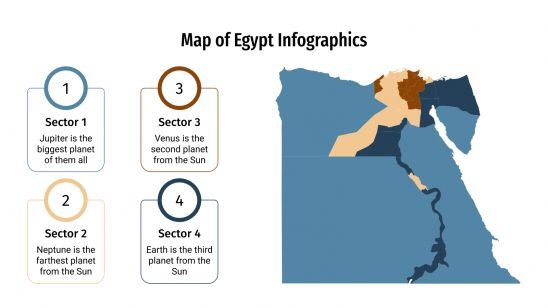 Map of Egypt Infographics for Google Slides & PowerPoint
