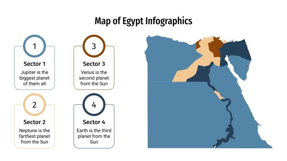 Map of Egypt Infographics for Google Slides & PowerPoint
