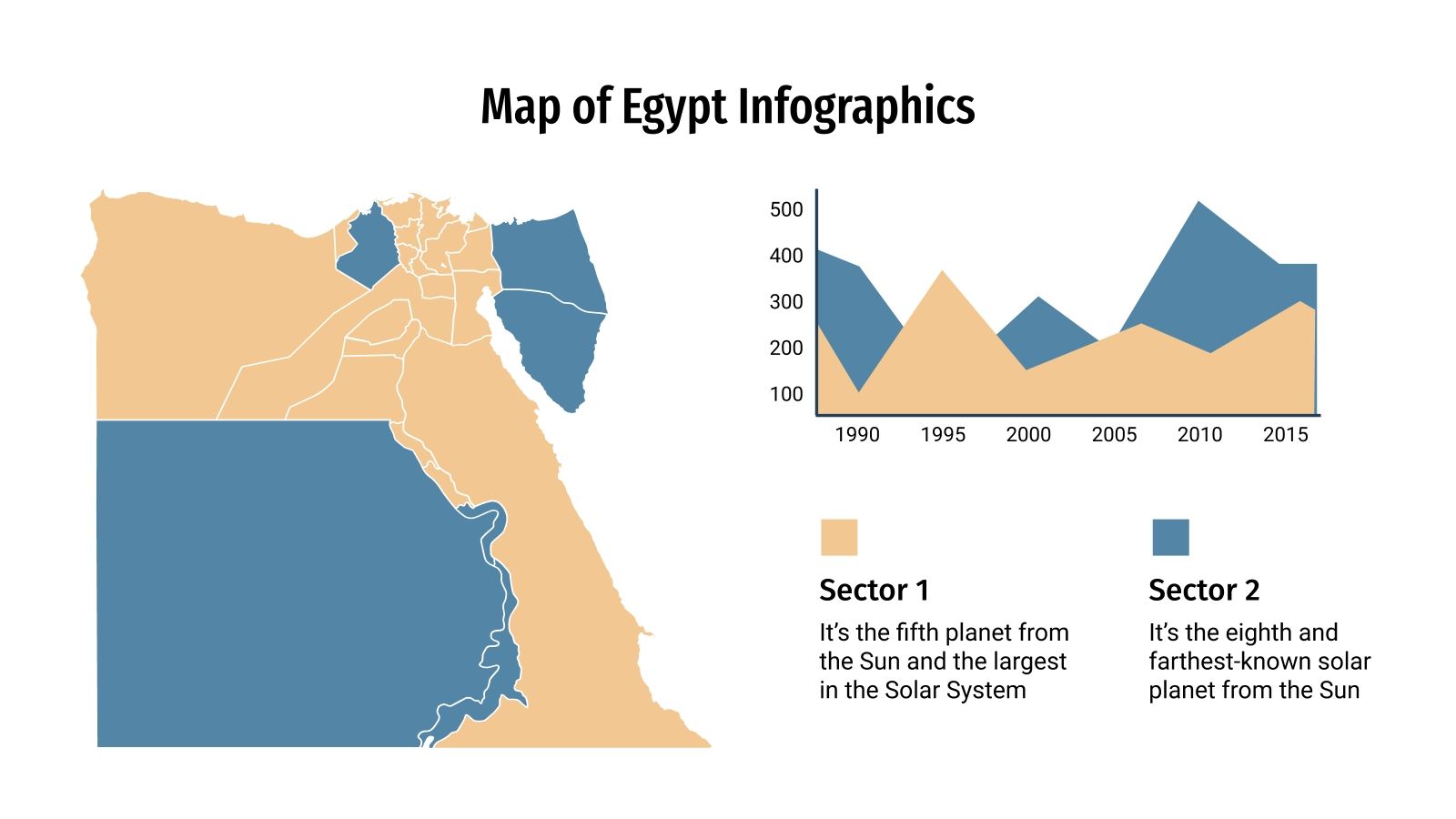 Map of Egypt Infographics for Google Slides & PowerPoint