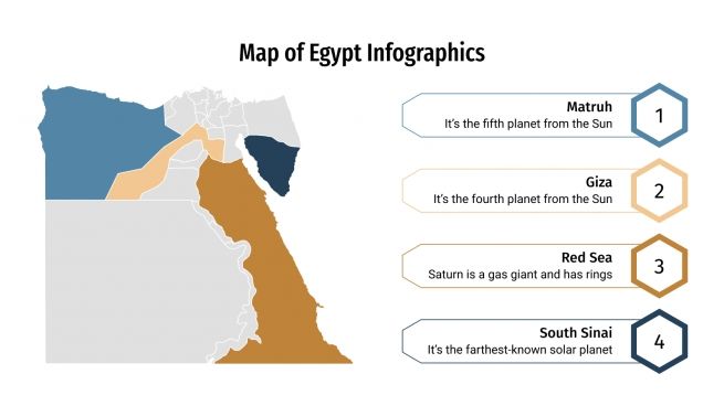 Map of Egypt Infographics for Google Slides & PowerPoint