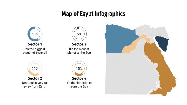 Map of Egypt Infographics for Google Slides & PowerPoint