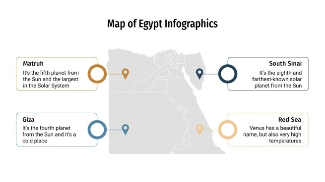 Map of Egypt Infographics for Google Slides & PowerPoint
