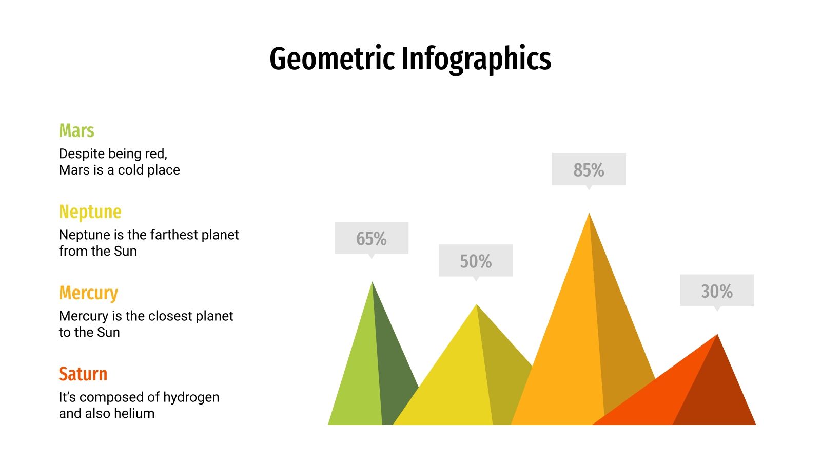Free Geometric Infographics for Google Slides and PowerPoint