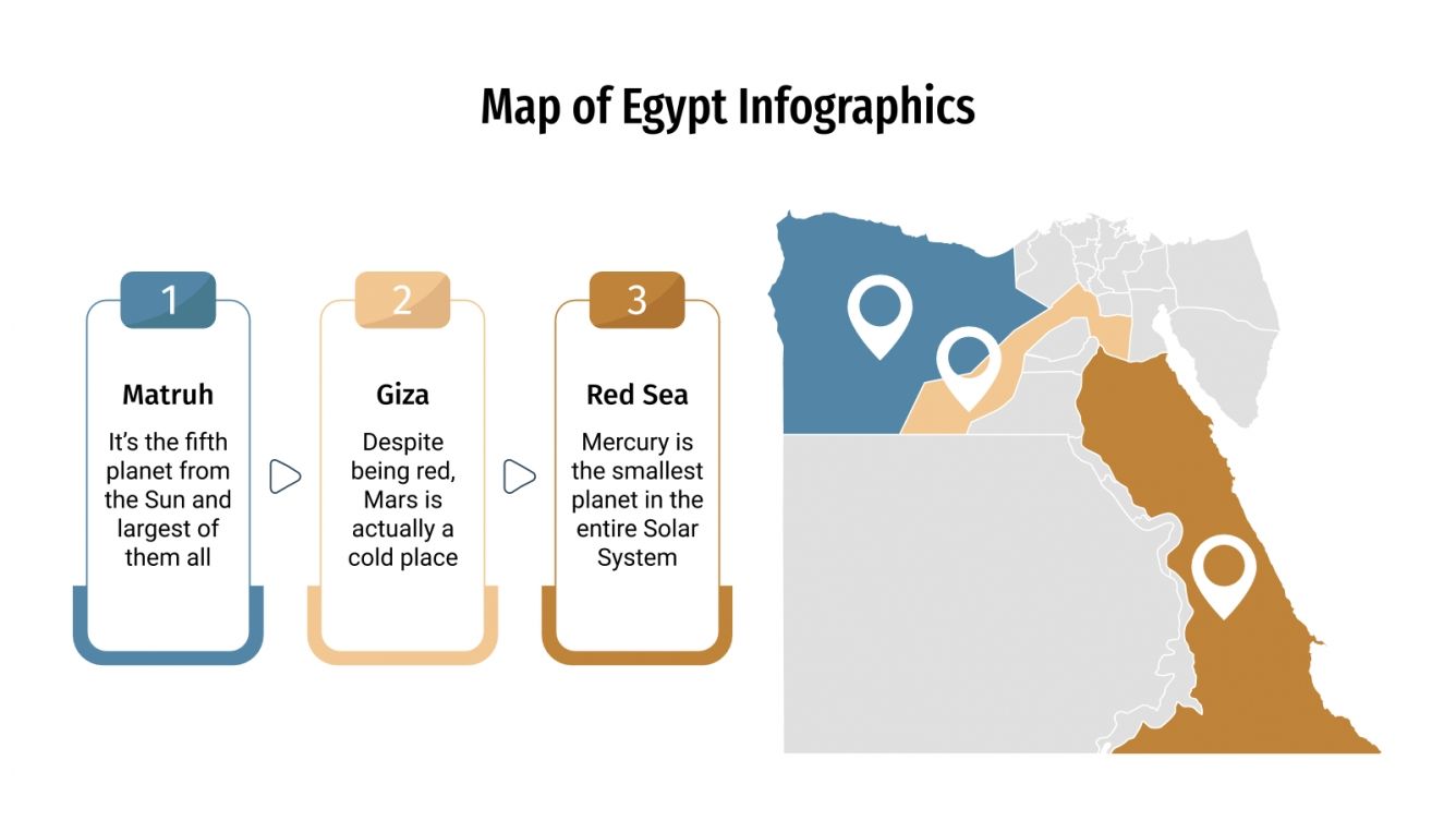 Map of Egypt Infographics for Google Slides & PowerPoint