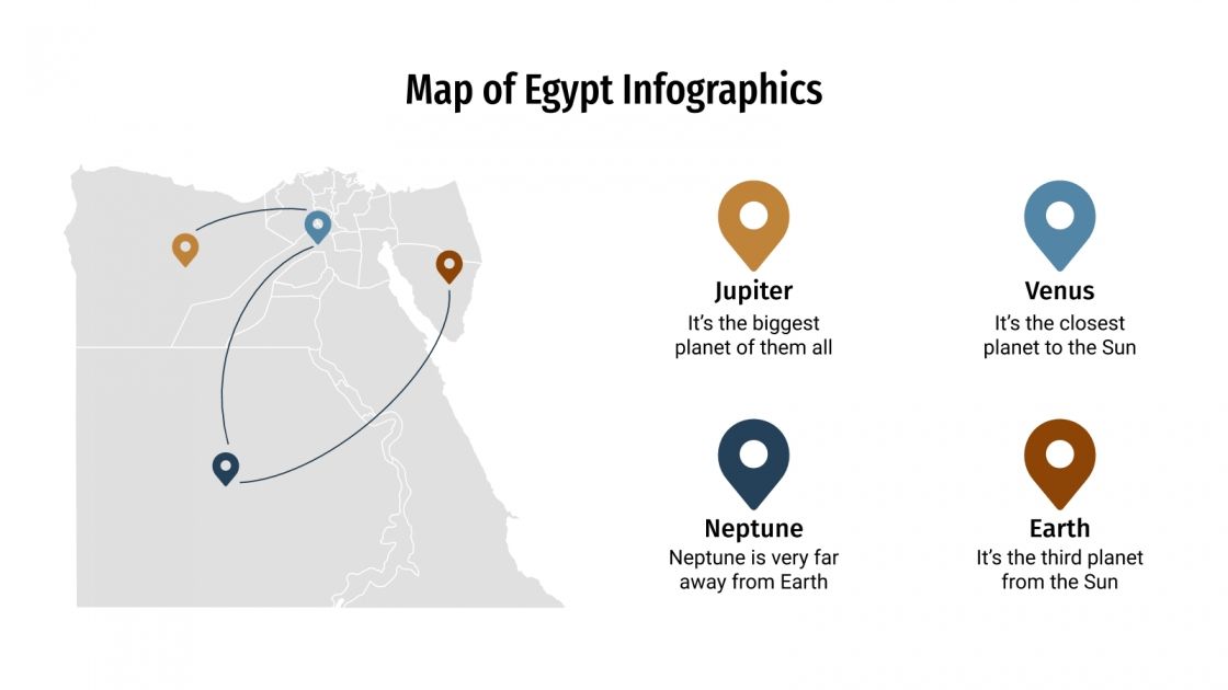 Map of Egypt Infographics for Google Slides & PowerPoint