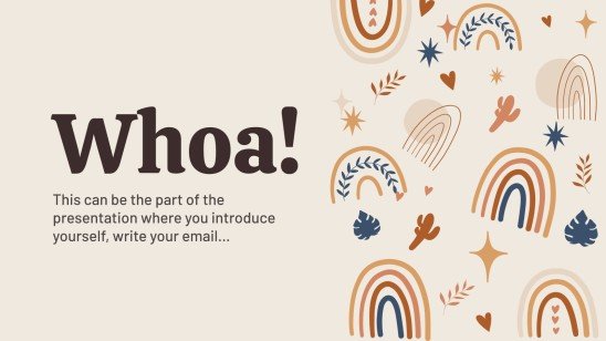 Boho Rainbow Pattern | Google Slides & PowerPoint