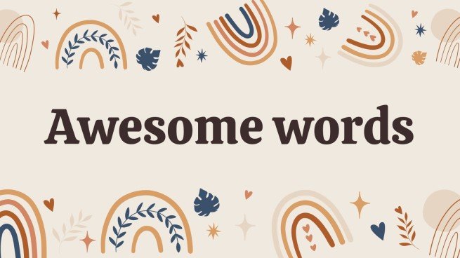Boho Rainbow Pattern | Google Slides & PowerPoint