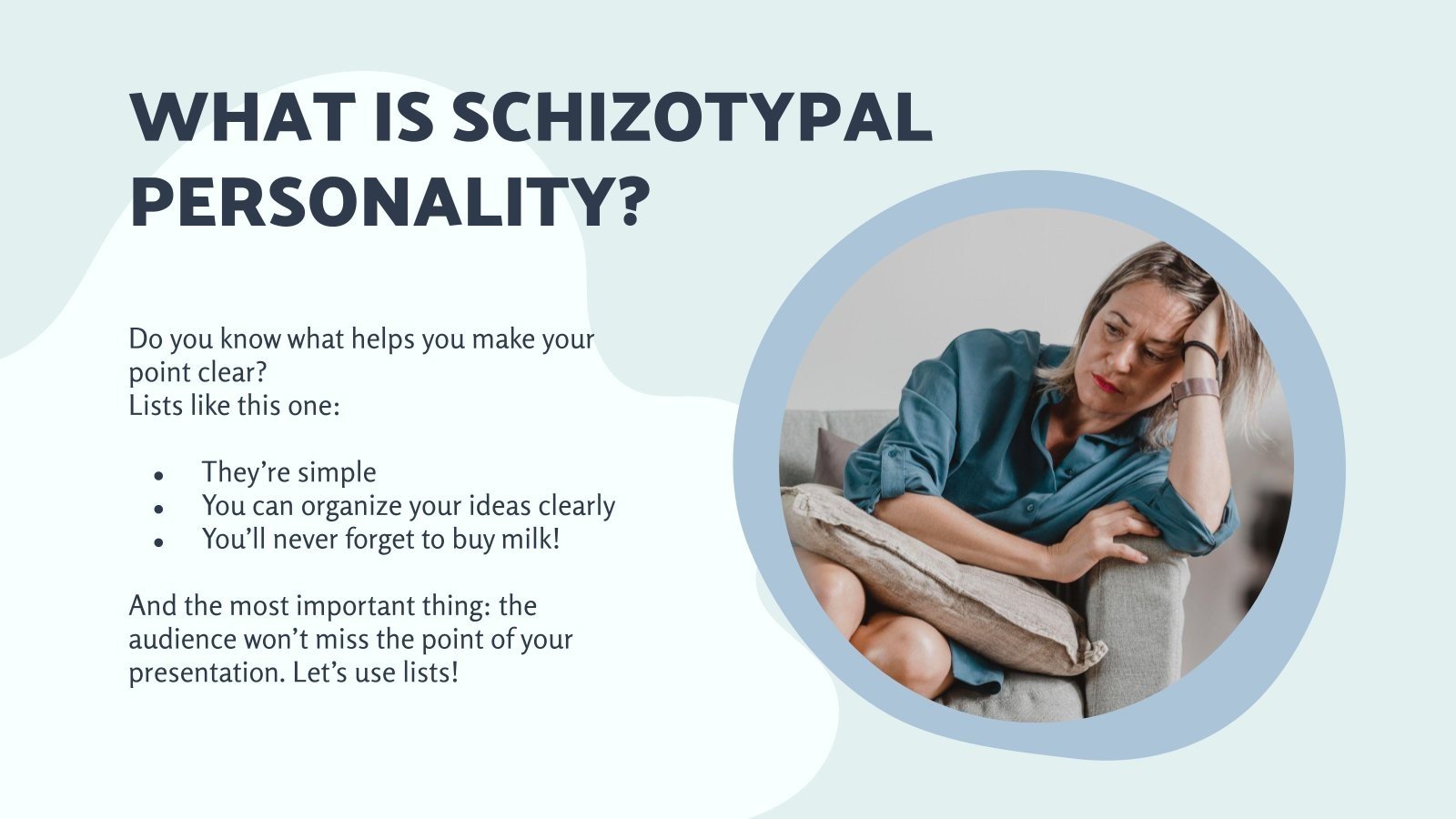 Schizotypal Personality Clinical Case | Google Slides & PPT