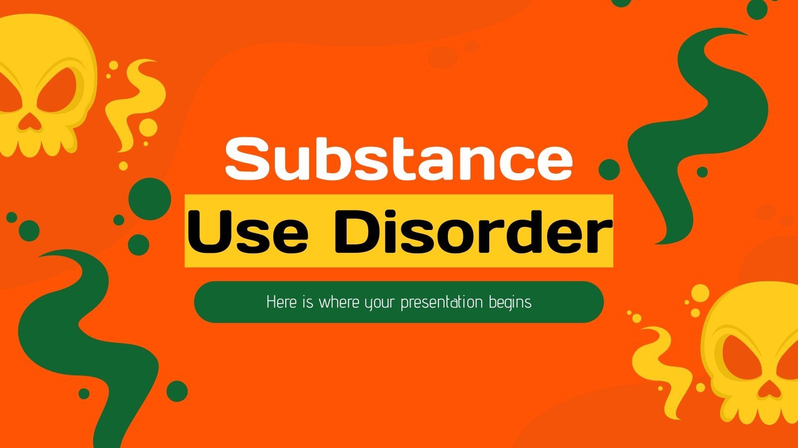 Substance Use Disorder | Google Slides & PowerPoint template