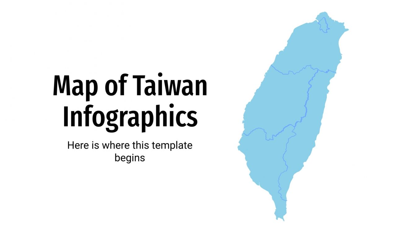 Map of Taiwan Infographics for Google Slides and PowerPoint