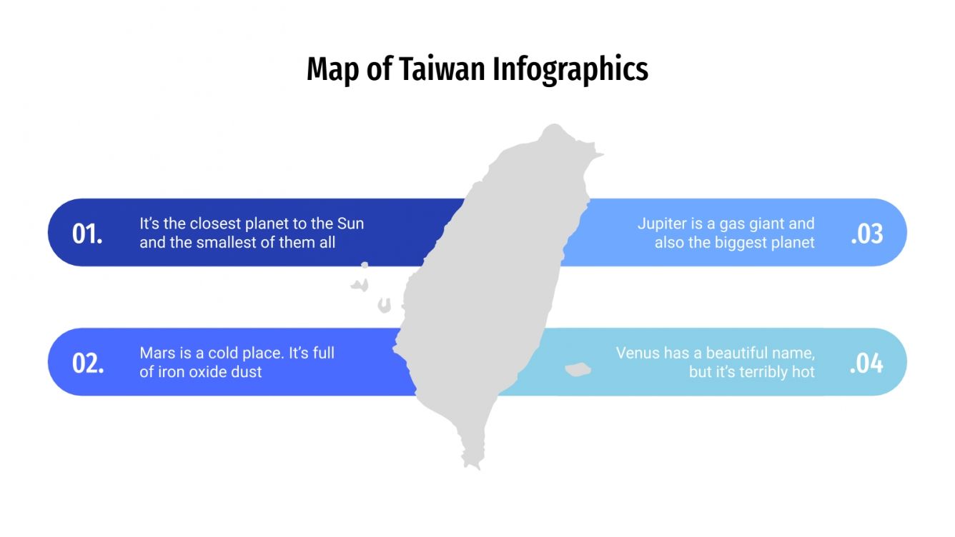 Map of Taiwan Infographics for Google Slides and PowerPoint