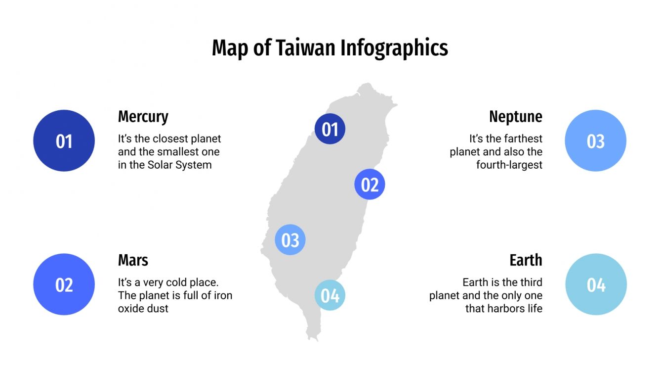 Map of Taiwan Infographics for Google Slides and PowerPoint