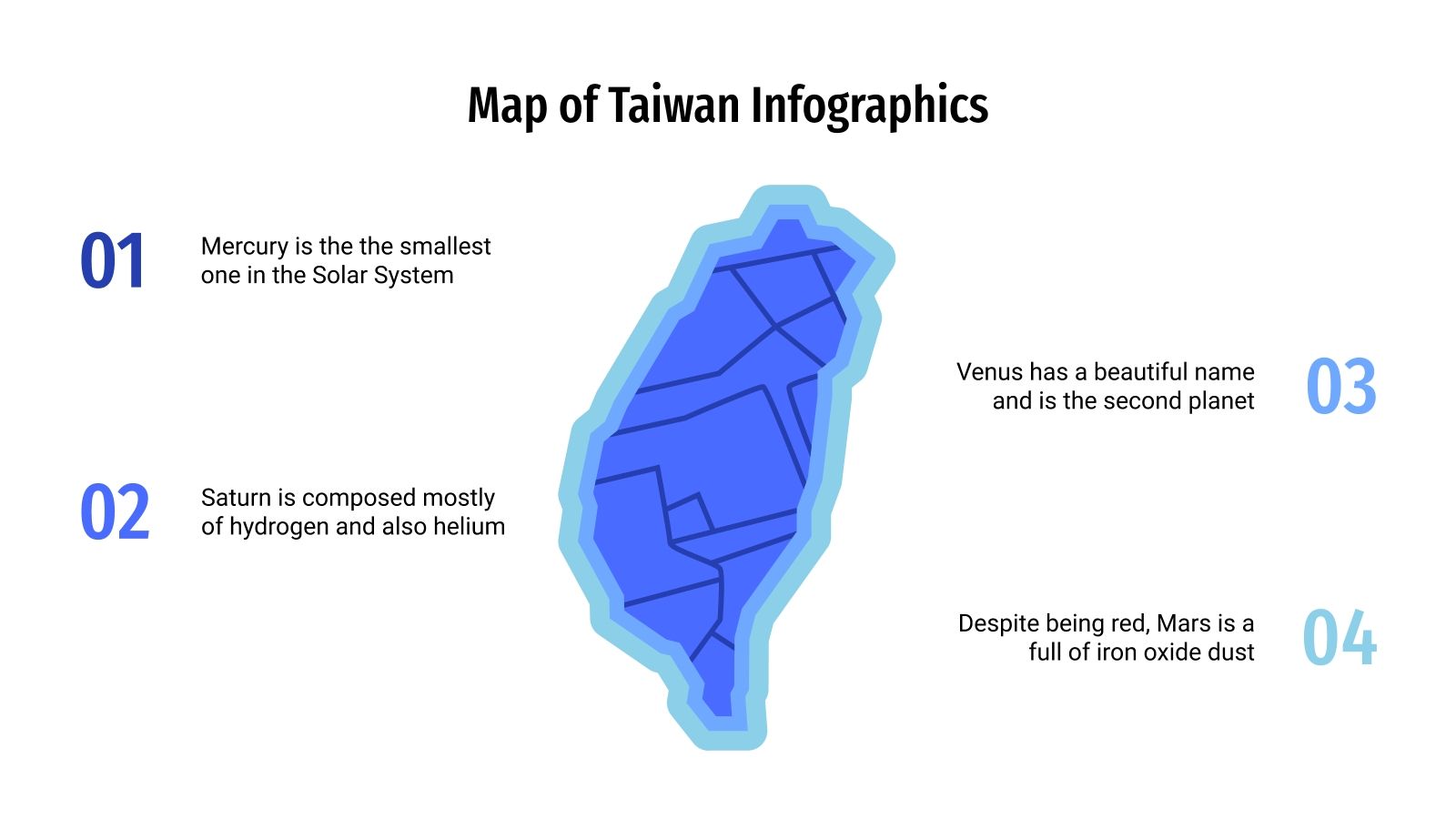 Map of Taiwan Infographics for Google Slides and PowerPoint