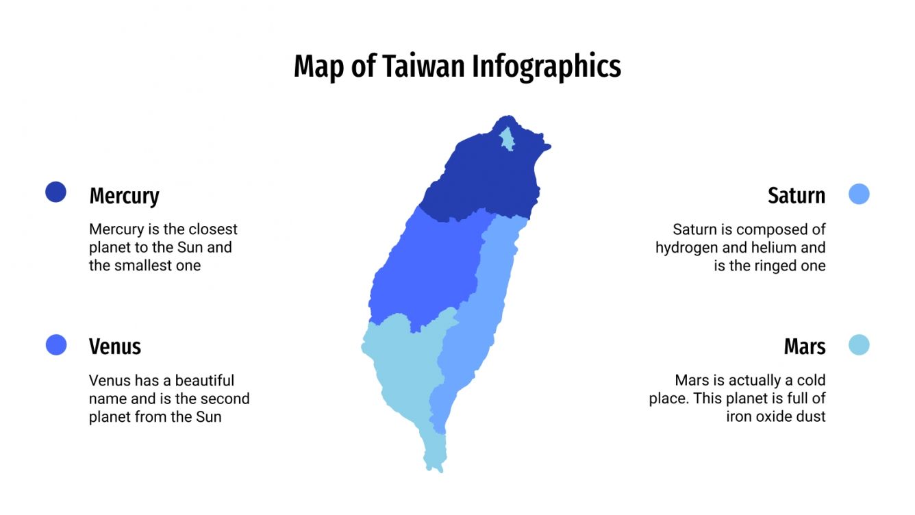 Map of Taiwan Infographics for Google Slides and PowerPoint