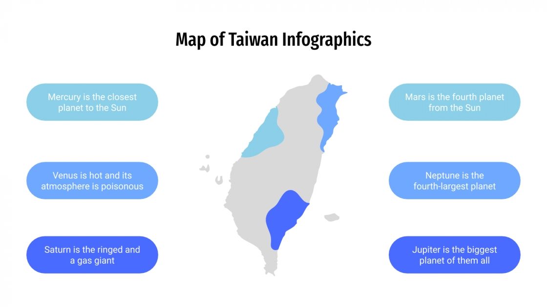 Map of Taiwan Infographics for Google Slides and PowerPoint
