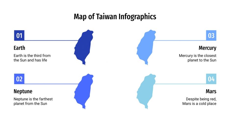 Map of Taiwan Infographics for Google Slides and PowerPoint
