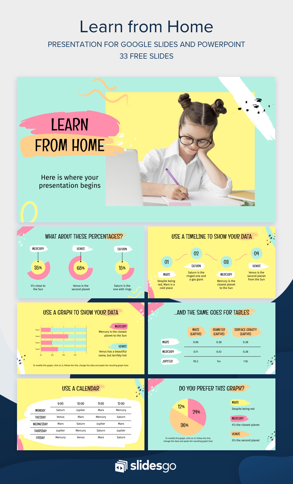 Learn from Home Google Slides theme & PowerPoint template