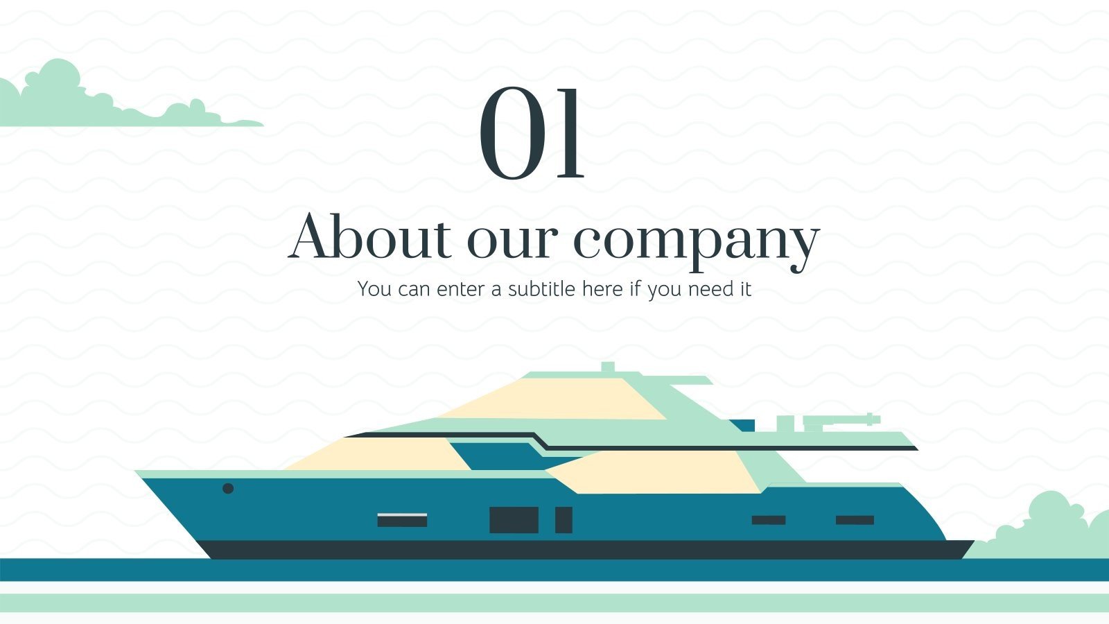 Cruise Ship Line Company Profile | Google Slides & PPT