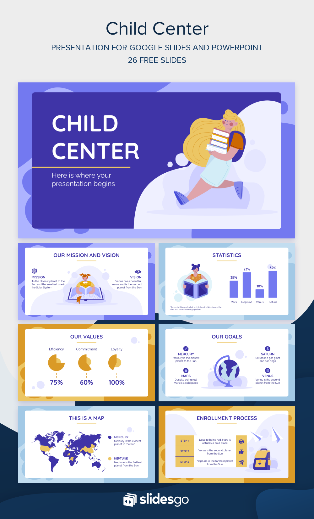 Child Center Google Slides theme & PowerPoint template