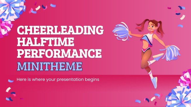 Cheerleading Halftime Performance Minitheme | Google Slides