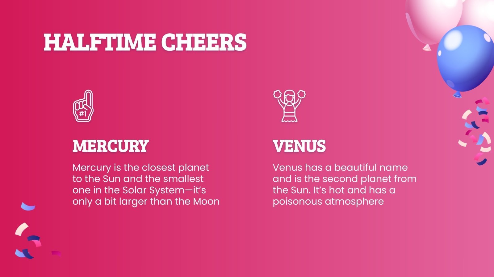 Minitema: Show de animadoras de torcida | Google Slides e PPT