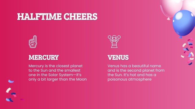 Cheerleading Halftime Performance Minitheme | Google Slides