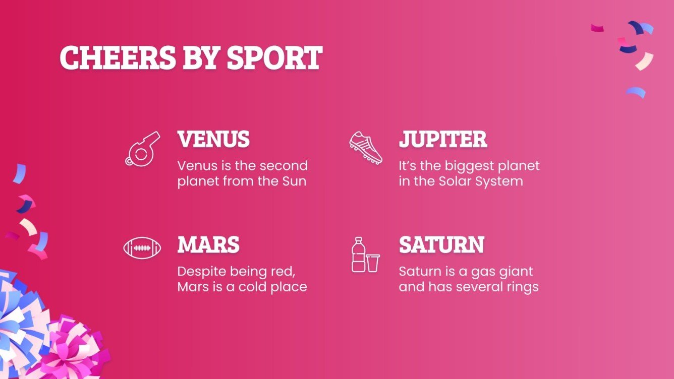 Cheerleading Halftime Performance Minitheme | Google Slides