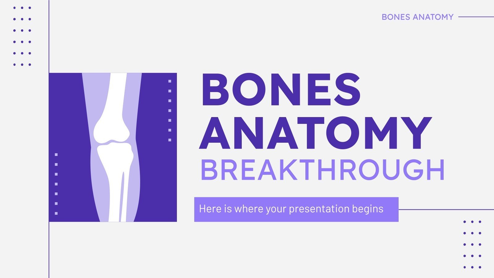Bones Anatomy Breakthrough | Google Slides & PowerPoint