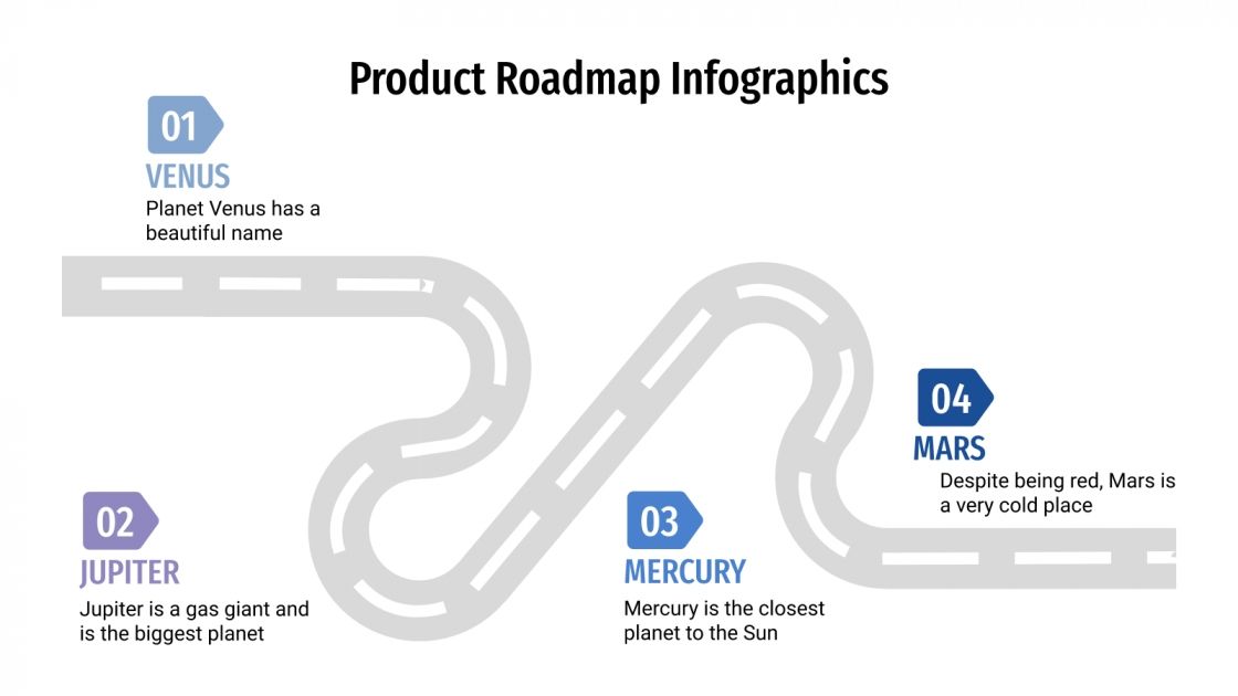 Product Roadmap Infographics for Google Slides and PowerPoint