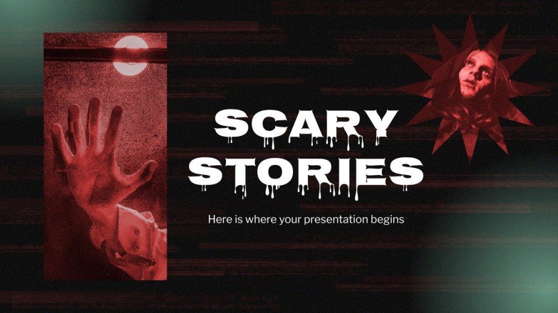 Free scary style Google Slides and PowerPoint templates