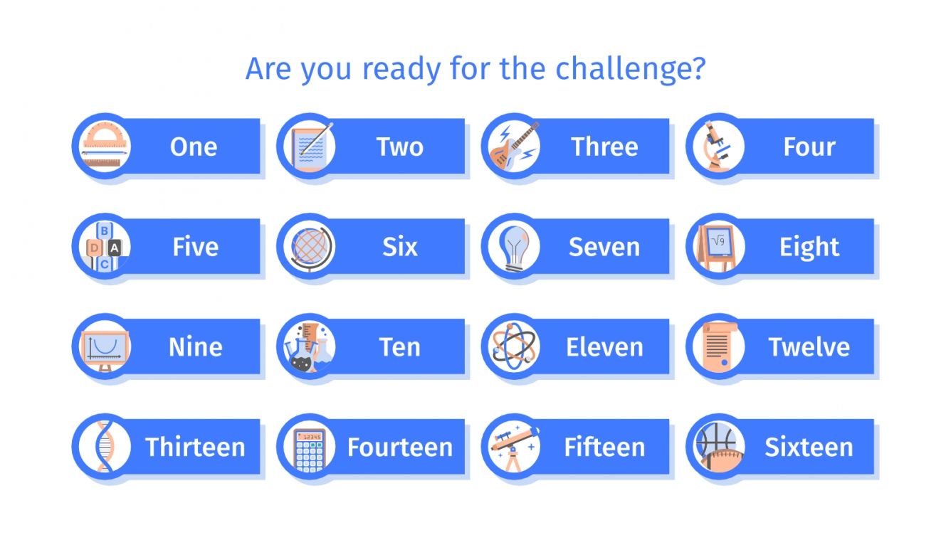 Challenge Board for Teachers Google Slides & PPT template
