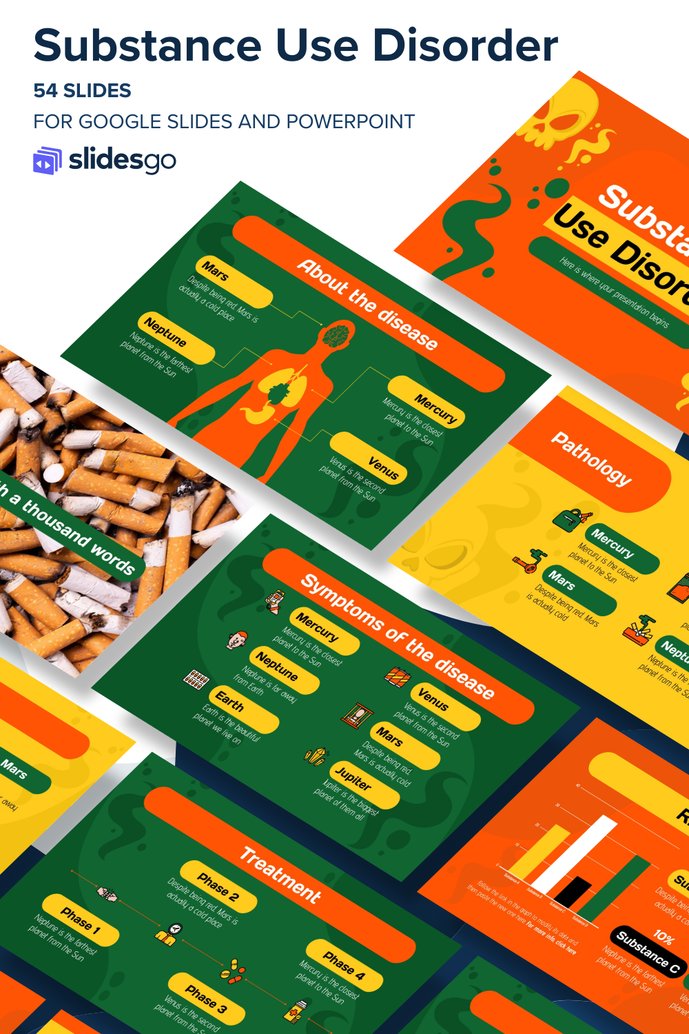 Substance Use Disorder | Google Slides & PowerPoint template
