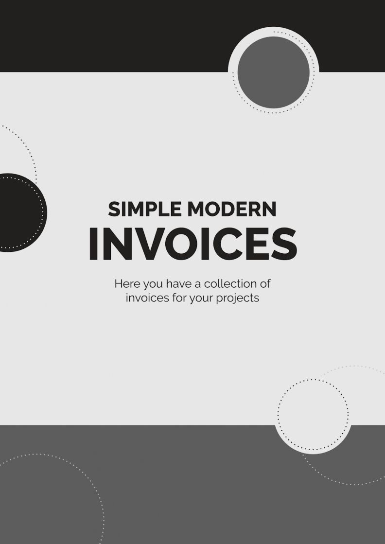 Simple Modern Invoices Google Slides & PowerPoint template