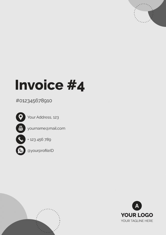 Simple Modern Invoices Google Slides & PowerPoint template
