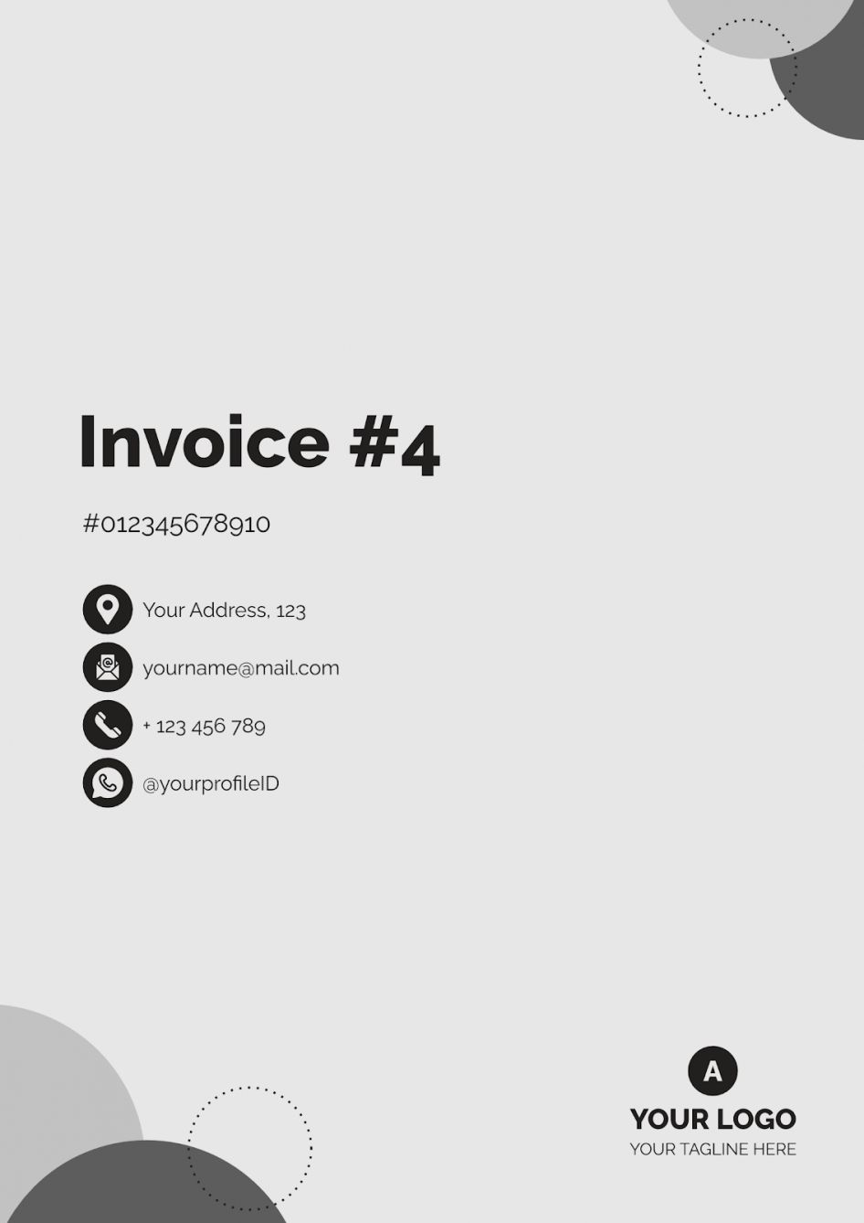 Simple Modern Invoices Google Slides & PowerPoint template