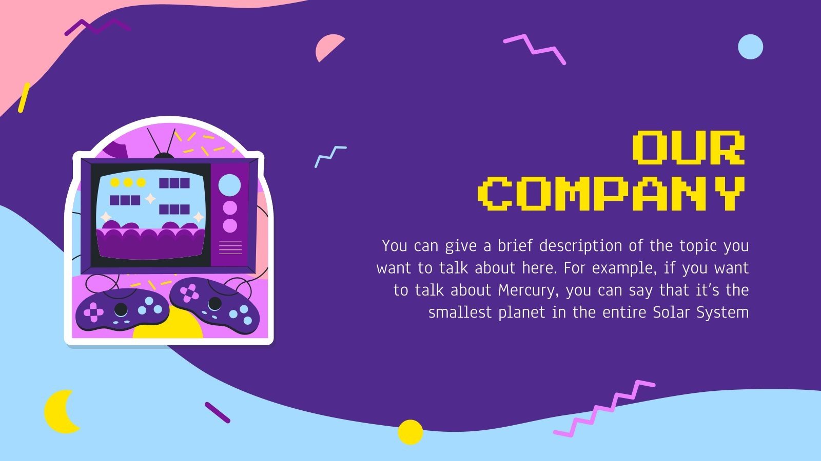 Jogos eletrônicos retrô | Google Slides e PowerPoint