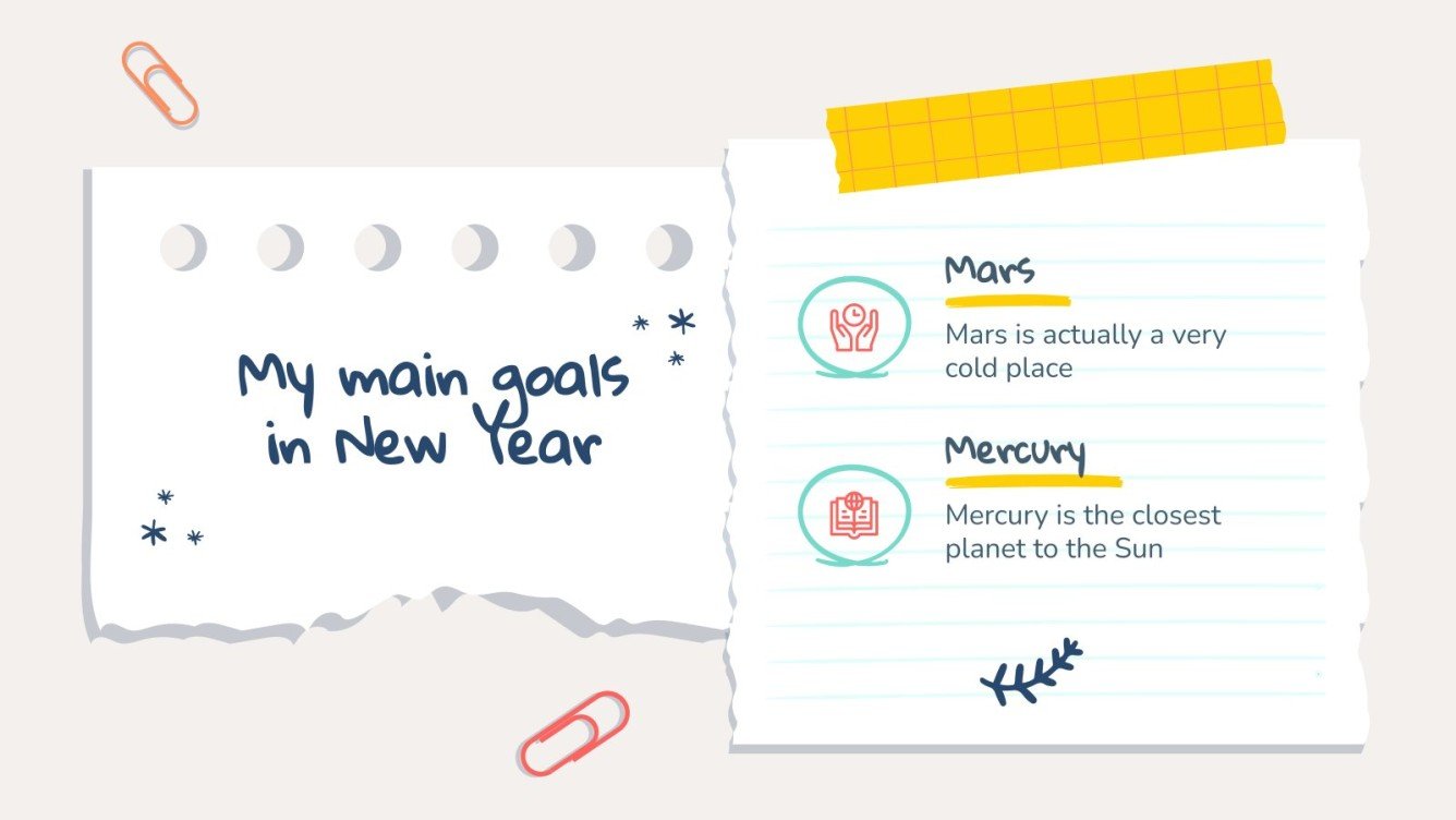 My New Year's Resolution Google Slides & PowerPoint template