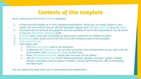 Story Theme Cards Google Slides theme & PowerPoint template