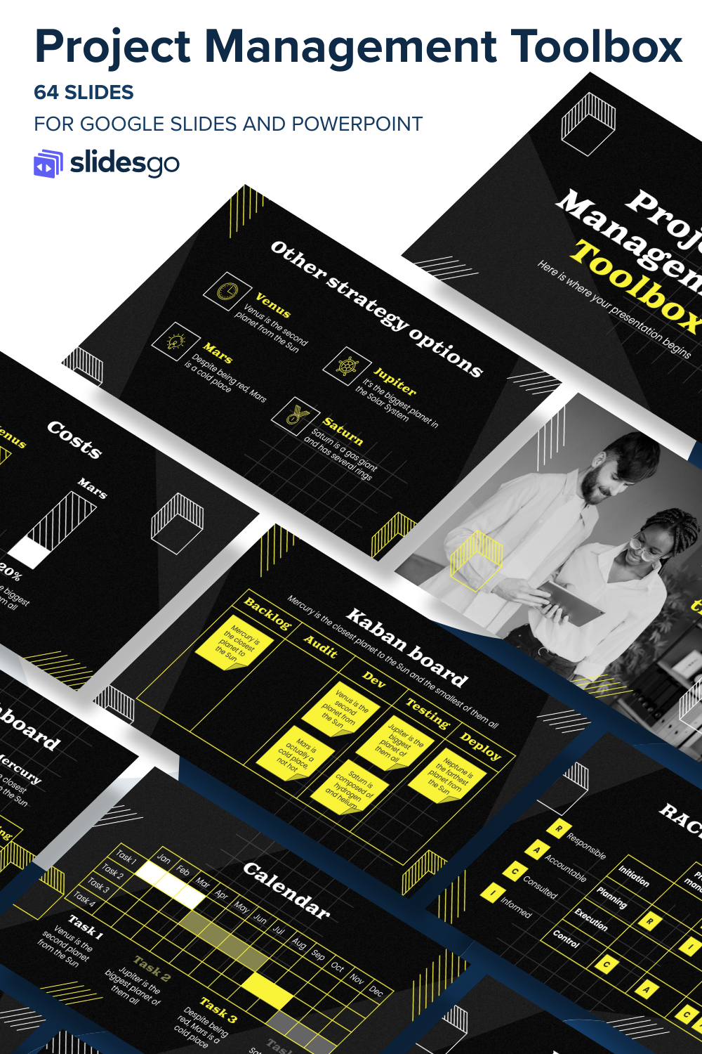 Project Management Toolbox | Google Slides & PowerPoint