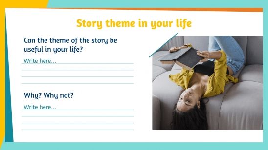 Story Theme Cards Google Slides theme & PowerPoint template