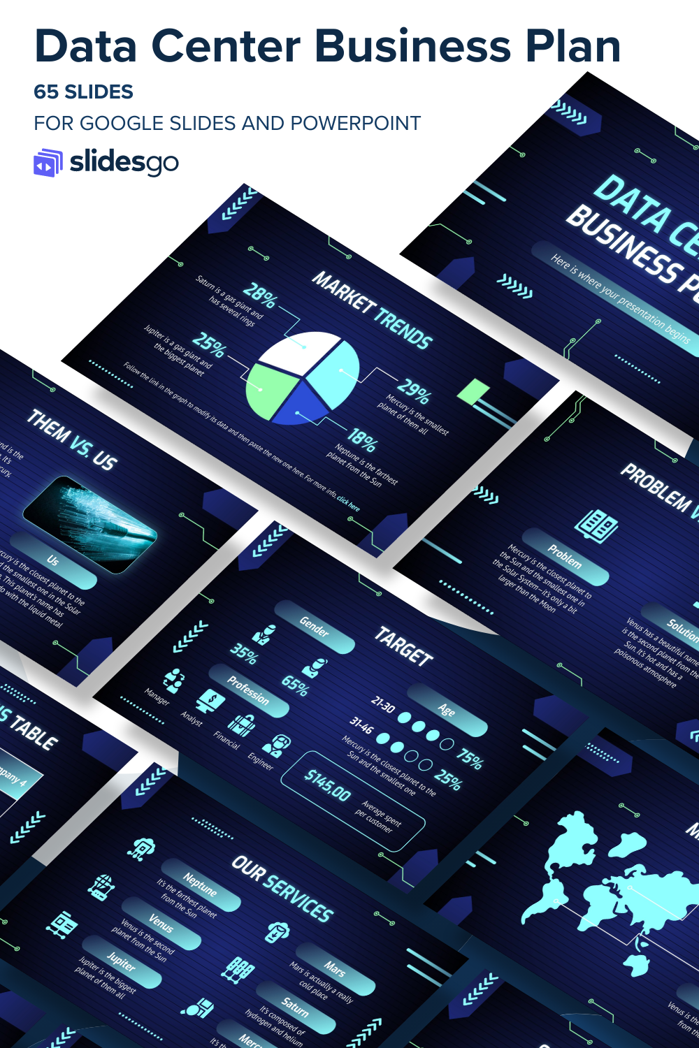 Data Center Business Plan | Google Slides & PowerPoint